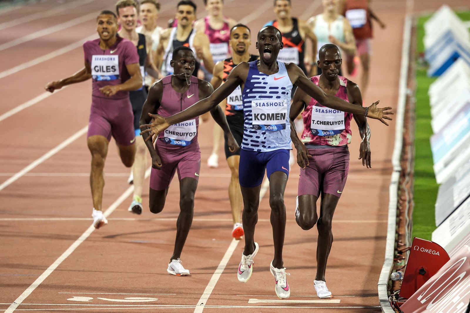 African champion Brian Komen stuns big names in Doha to win 1500m ...