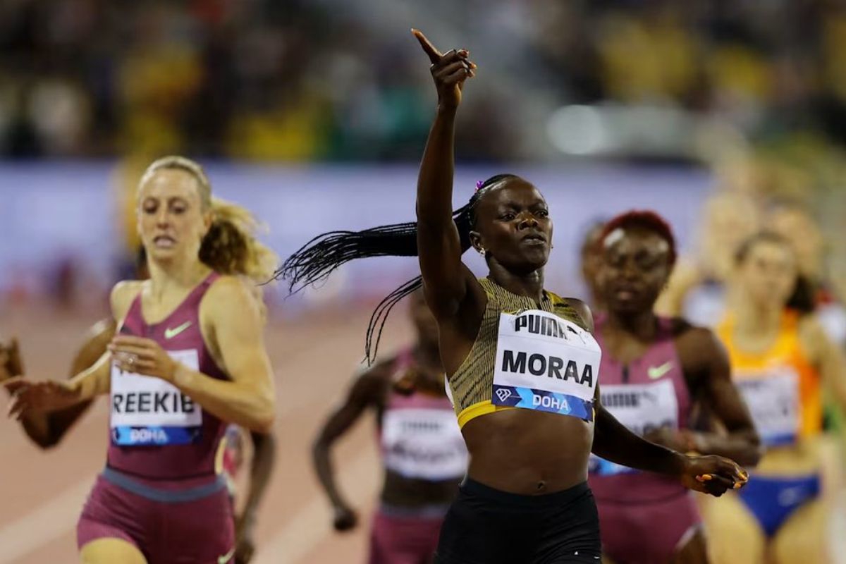 Kenya’s Mary Moraa wins 800m Diamond League opener in Doha ...