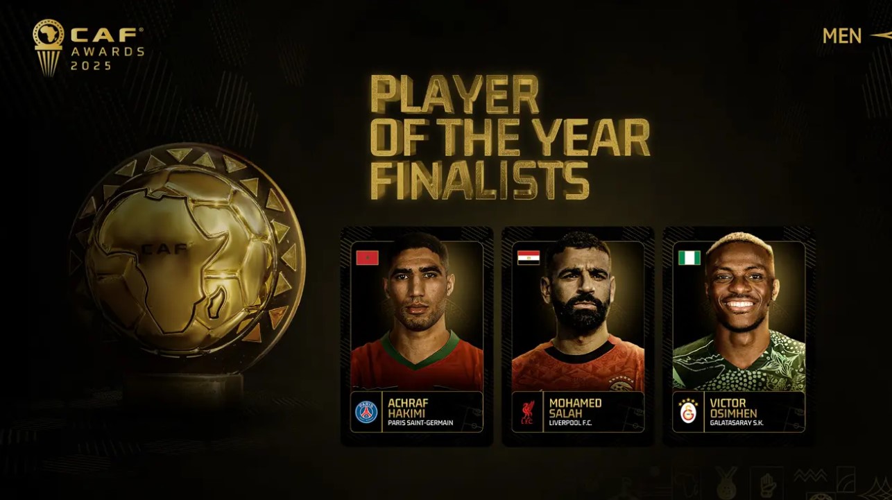 CAF unveils top three nominees in each of the men’s categories of CAF ...